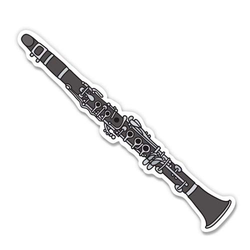 Amazon.com - Clarinet - 3" Vinyl Sticker - for Car Laptop I-Pad Phone ...