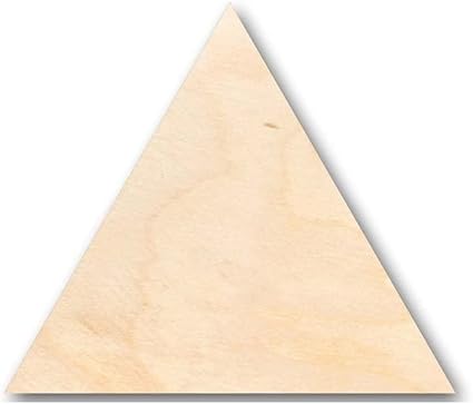 Amazon.com: Unfinished Wood Triangle Shape Craft up to 46" DIY 6" / 1/8"