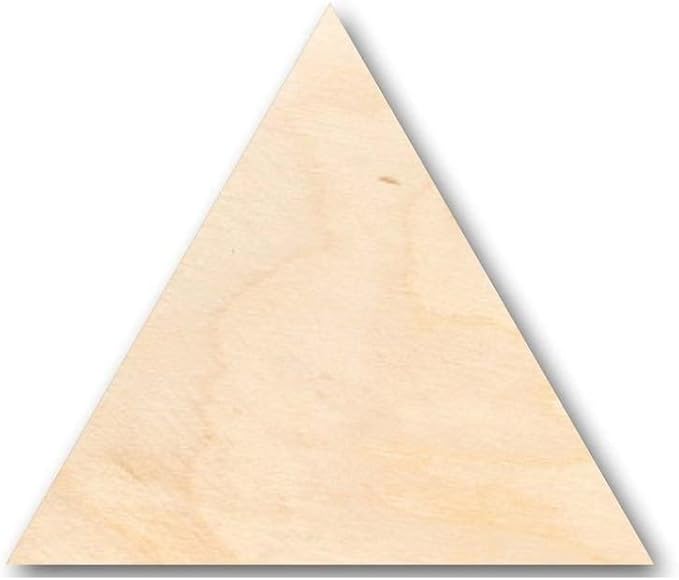 Amazon.com: Unfinished Wood Triangle Shape Craft up to 46" DIY 6" / 1/8"