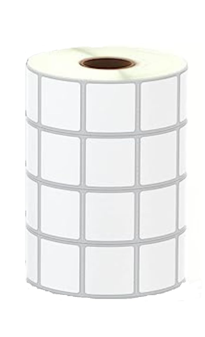 True-Ally 25x25 (Chromo) Barcode Square Label Sticker - 25mm x 25mm - 4 ...