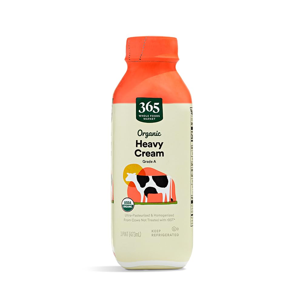 Amazon.com : 365 by Whole Foods Market Organic Heavy Cream, 16 oz ...