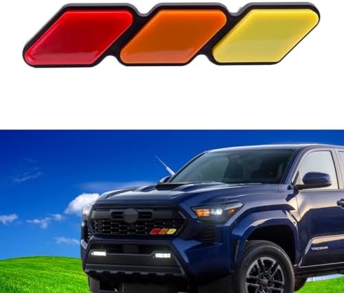 Amazon.com: JINZHAO Tri-Color Front Grille Badge Emblem, Universal ...