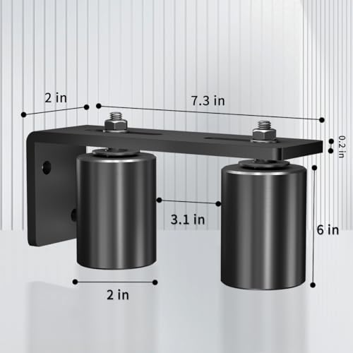 Snapklik.com : Heavy Duty Slide Gate Guide Roller 3Black L Rear Post ...
