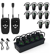 Amazon.com: PANDAAR Wireless Tour Guide System,1 Transmitter 10 ...
