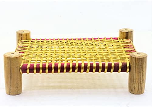Buy Illusion Crafts Beautiful Hand Crafted Wooden Charpai for Kids ...