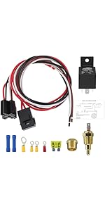 Amazon.com: Ronybuy Dual Electric Fan Relay Kit 40 AMP Automotive Relay ...