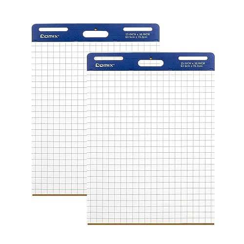 Snapklik.com : Grid Sticky Easel Pad, 25 X 30 Inches Flip Chart Paper ...