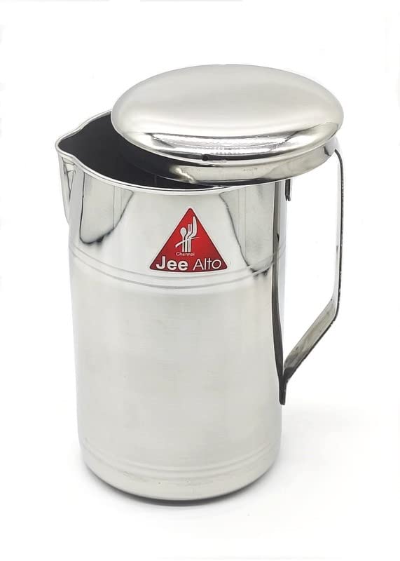 JEE ALTO Designer Stainless Steel Water Jug Pitcher with Lid for ...