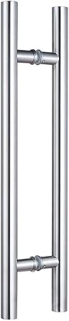 Amazon.com: Push Pull Door Handle Solid Standoffs Heavy-Duty Commerial ...