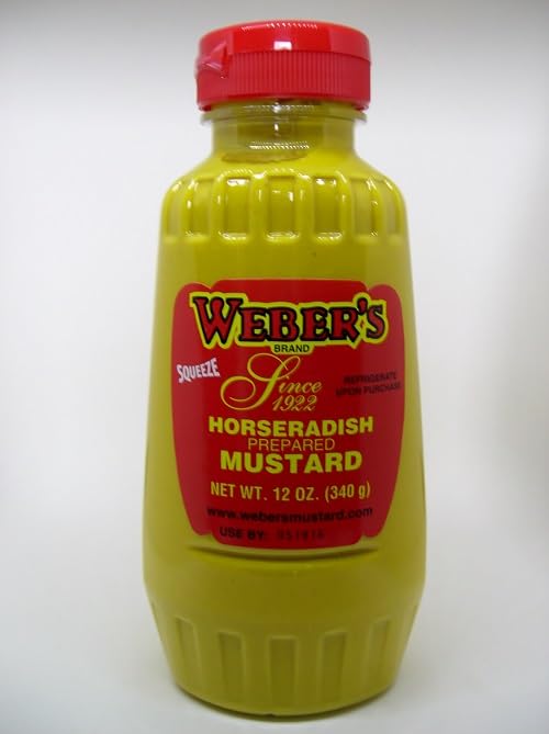 Amazon.com : Weber's Horseradish Mustard (12oz, 4 Pack) : Grocery ...