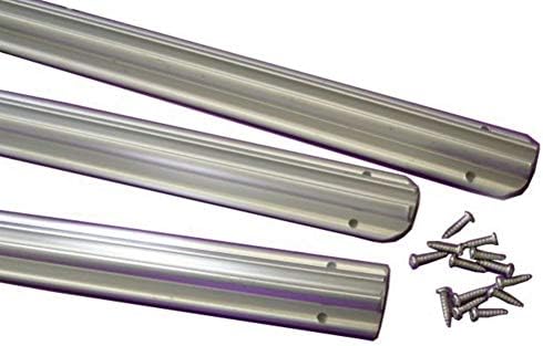 Leisurewize - Awning Cord Rail - 3 x 1.2 Metre Metal Rail - Campervan ...