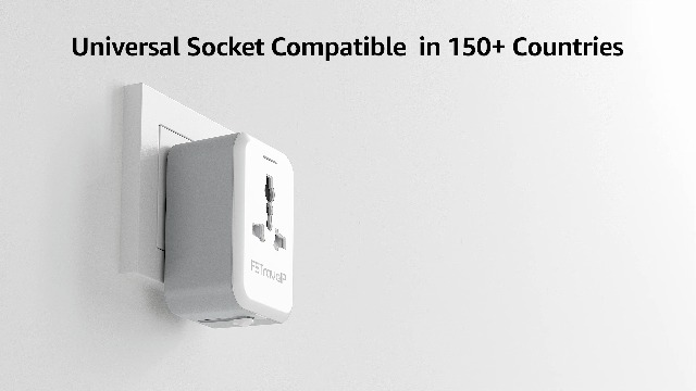 Travel Adapter Worldwide with 2 USB Ports