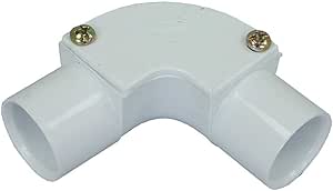 PVC Conduit Inspection Elbow 20mm - White : Amazon.co.uk: DIY & Tools
