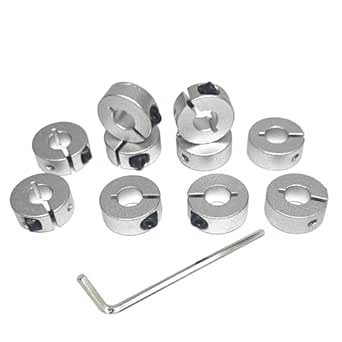 Amazon.com: 10PCS Shaft Collar Open Aluminum Alloy Lock Axle Collar ...