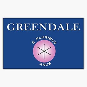 Amazon.com - Greendale Flag - Community Sticker Vinyl Decal Bumper ...
