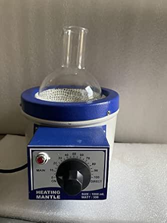 RAWAL'S Round Bottom Flask 1000ML with Heating Mantle (1000ml With ...