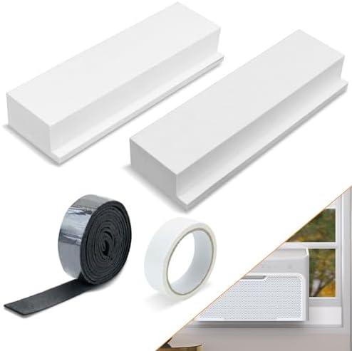 Amazon.com: LBG Products Foam Block for U-Shape Window AC Units, 2 Pack ...