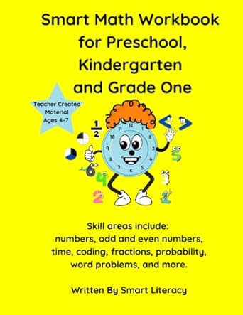Smart Math Activities for Preschool, Kindergarten and Grade One ...
