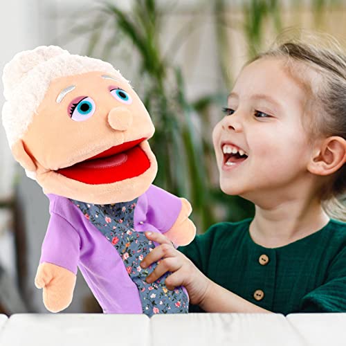 ibasenice Hand Puppets Storytime Figure Puppets Grandma Puppet Toys ...