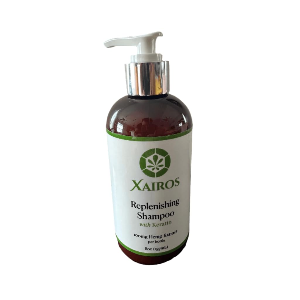 Amazon.com : Hemp Replenishing Shampoo with Keratin, 100mg of Hemp ...