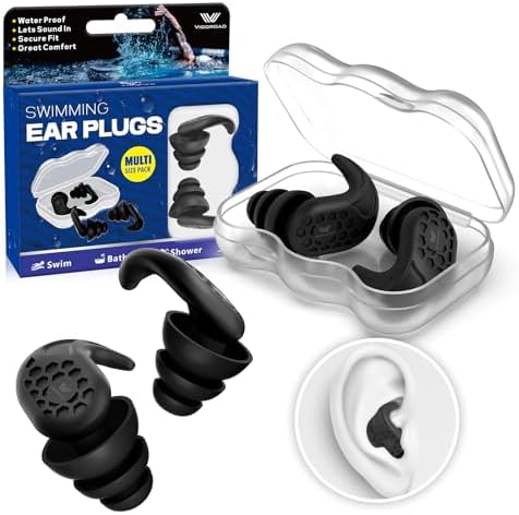 Amazon.com: Swimming Ear Plugs Waterproof Earplugs - 3 Pairs Silicone ...