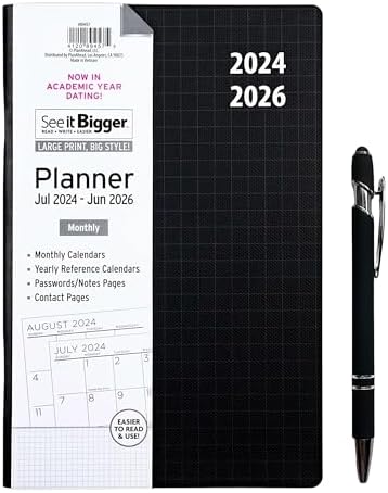 Amazon.com : PlanAhead Home/Office 2-Year Monthly Planner, January 2024 ...