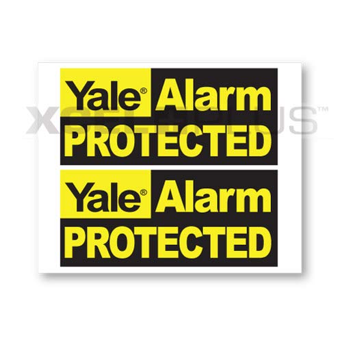 Yale Window Security Stickers"Yale Alarm Protected" HSA3000 (5 ...