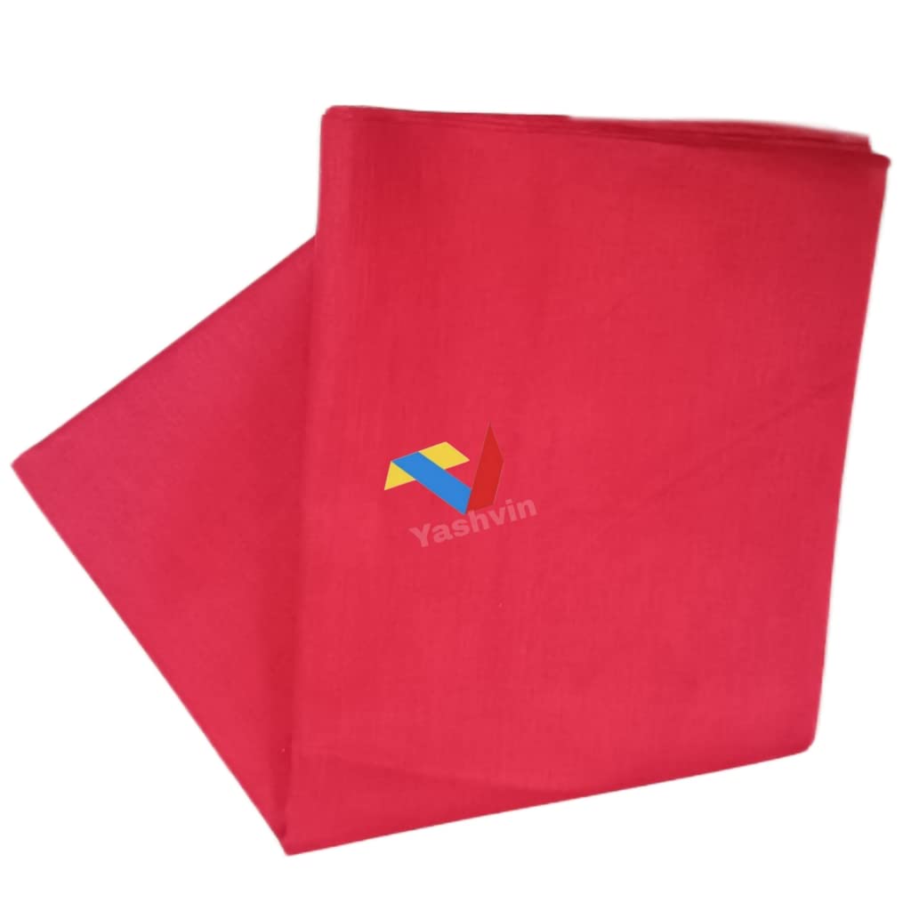 Yashvin Red Cloth for Puja Mandir Cotton Cloth for Puja, Mandir Asana ...
