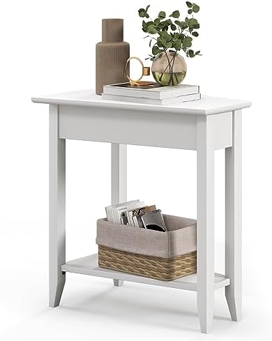 Amazon.com: Giantex Wedge End Table, Triangle Side Table with Storage ...