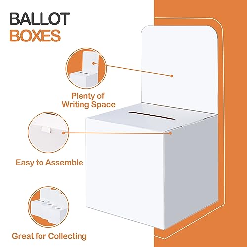 Snapklik.com : VOISEN 6 Pcs Ballot Boxes Suggestion Boxes Donation Box ...
