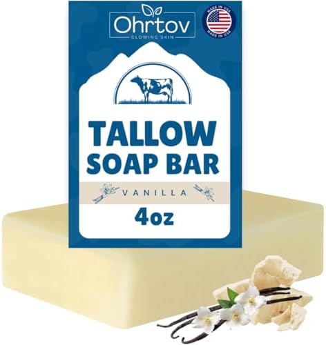 Amazon.com : Beef Tallow Soap Bar – All Natural Grass Fed Tallow Soap ...