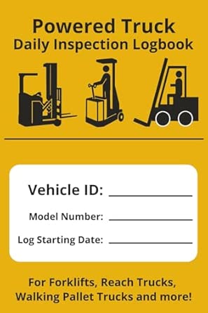 Powered Truck Daily Inspection Logbook: Universal Safety Checklist for ...