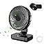MERTTURM USB Desk Fan, Small Oscillating Table Fan for Bedroom with 4 ...