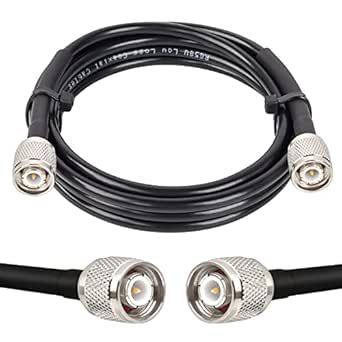 MOOKEERF TNC Male to TNC Male Coax Cable 6FT, 50 Ohm RG58 Coaxial Cable with TNC Connectors for ...