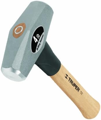 Amazon.com : Truper 30949 4-Pound Drilling Hammer, Hickory Handle, 10 ...
