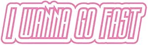 Amazon.com: Wanna Go Fast Funny JDM Racing Car Window Vinyl Decal ...