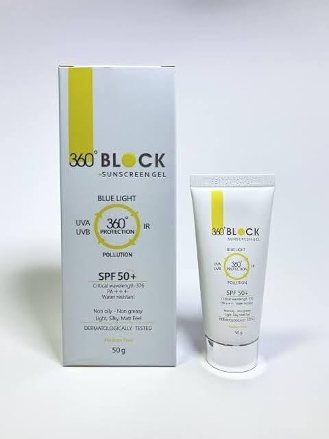 360 Block Sunscreen Gel SPF 50+ 50gm : Amazon.in: Beauty