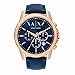 Buy Armani Exchange Leather Analog Blue Dial Men Watch-Ax1723, Blue ...