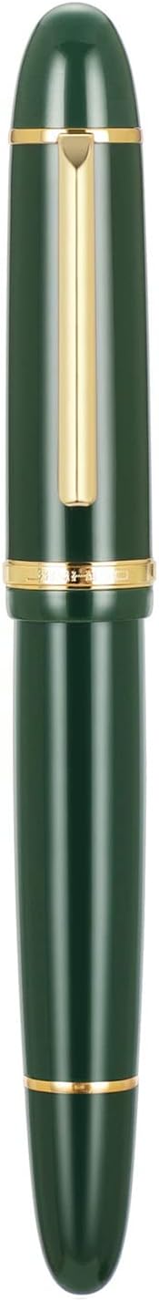 Amazon.com : Jinhao X159 Dark Green Acrylic Fountain Pen, Size 8 Fine Nib Gold Trim Classic ...