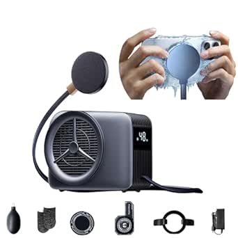 Amazon.com: Phone Cooler for Gaming, Live Streaming, Freeze in 15s, Low ...