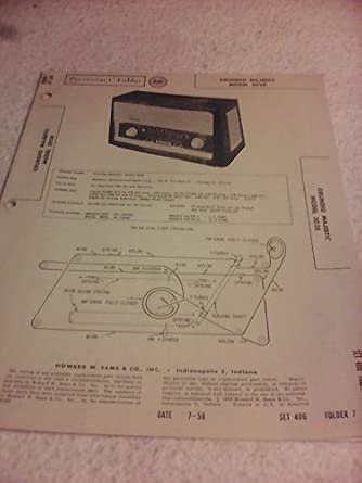 Grundig Majestic Model 3028 PHOTOFACT set 406 folder 7: HOWARD W. SAMS ...