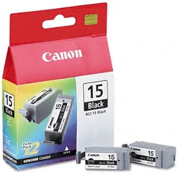 Amazon.com: Canon i80 InkJet Printer Black Ink Twin Pack - 130 Pages ...