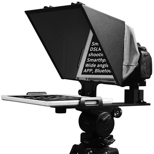 Portable 10" Folding Teleprompter Up 11" Phone Tablet Prompter for ...