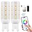 I-SHUNFA Wi-Fi RGBCW Smart G9 LED Bulbs,Compatible with Alexa/Google ...