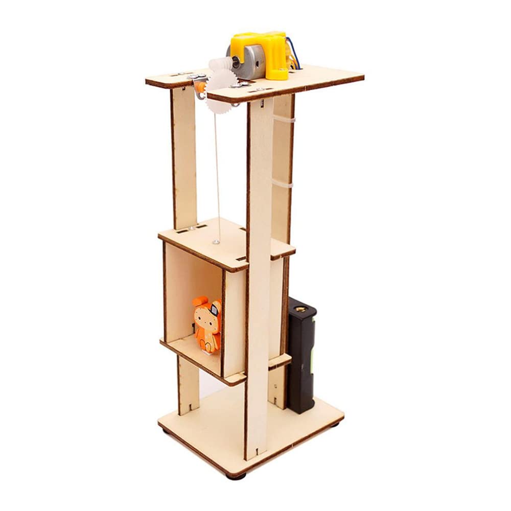 Buy GDFFKS Electric Lift Elevator Door Toy, DIY Craft Kit for Kids ...