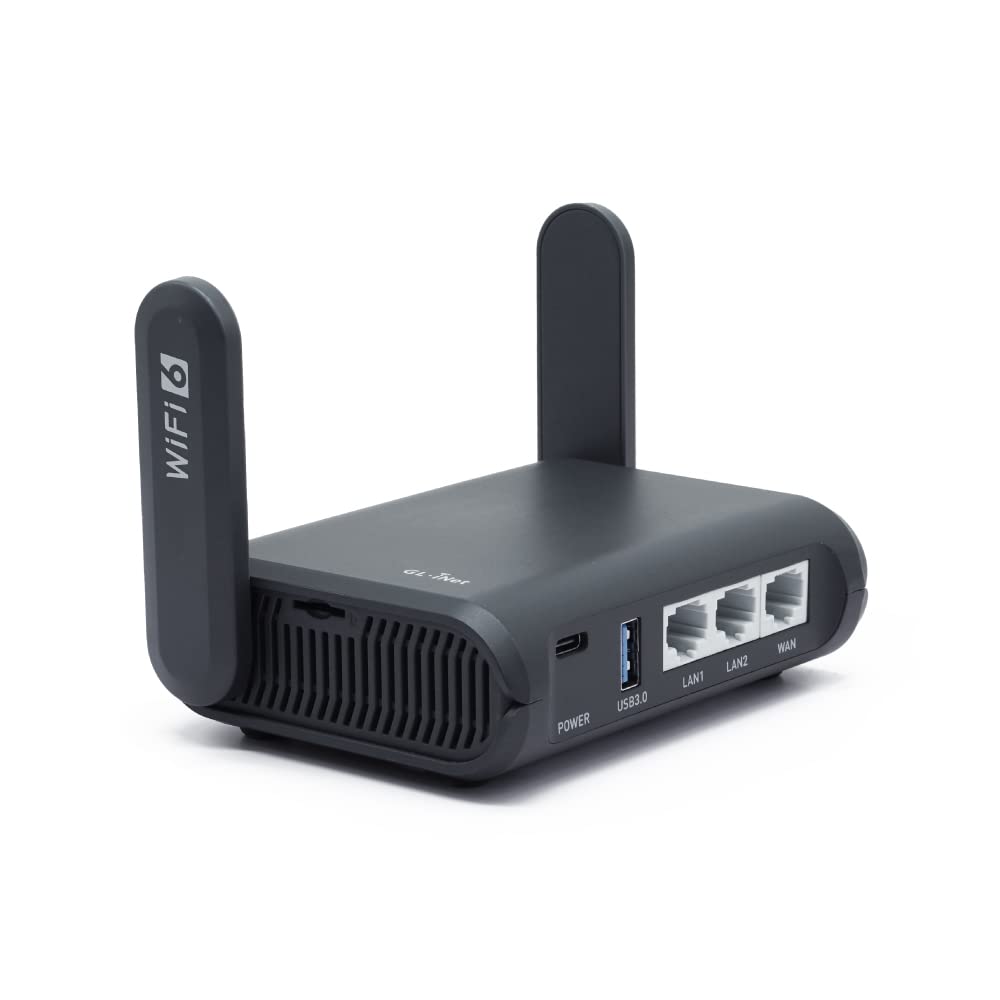 GL.iNet AXT1800 (Slate AX) 6 Gigabit Dual Band WiFi Router for Home ...
