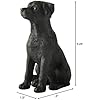 Amazon.com: JFSM INC. 3.25" Black Labrador Dog Sitting Up Figurine ...