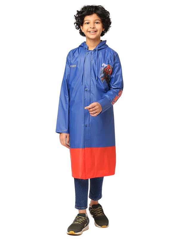 Citizen Spiderman Kids Raincoat with Inbuilt Hood & Carry Bag, PVC ...