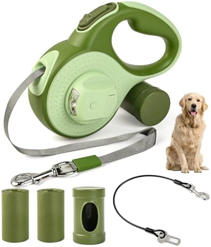 Amazon.com : Retractable Dog Leash, 26 ft Dog Walking Leash for Medium ...