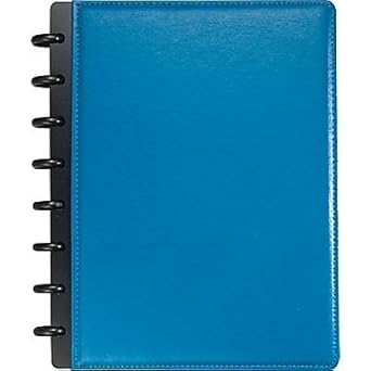 Staples Arc Customizable Leather Notebook System, NAVY BLUE, 5.5 x 8 ...